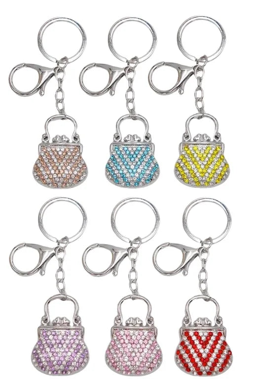 Mini Purse Keychain - Silver Chain – Southern Gals & Company